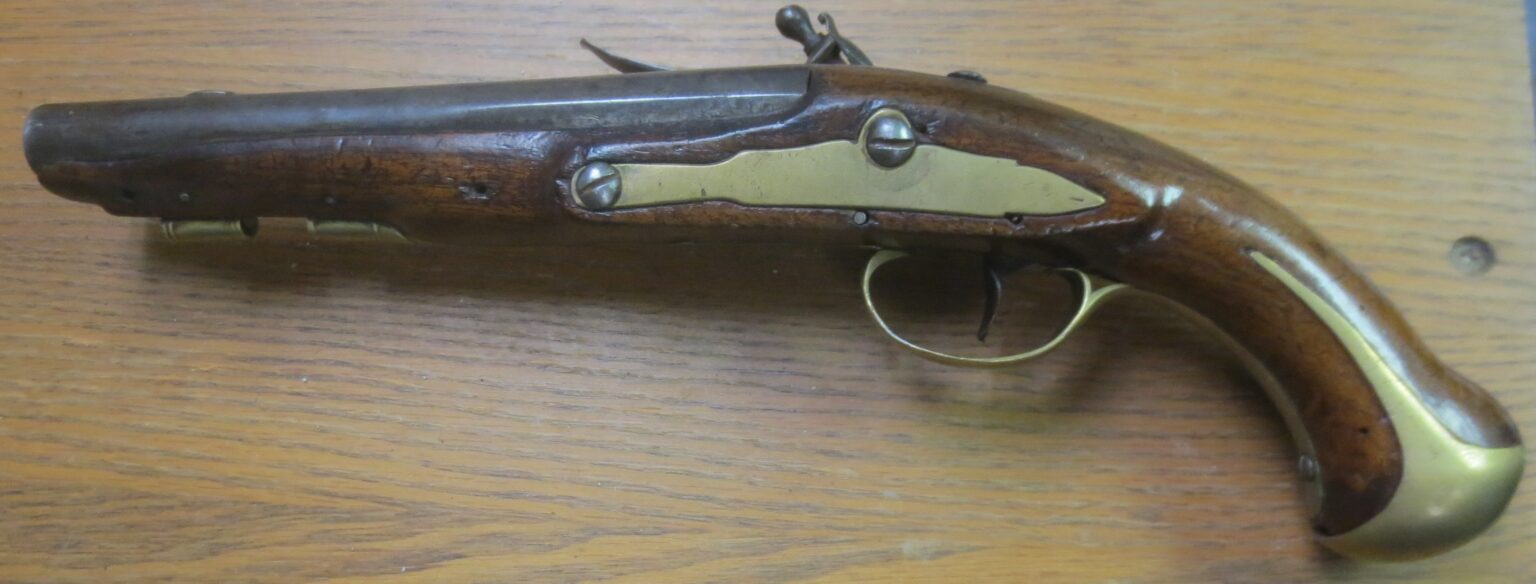 Revolutionary War era holster flintlock pistol, maker marked - Civil ... Revolutionary War era holster flintlock pistol, maker marked - Civil ...