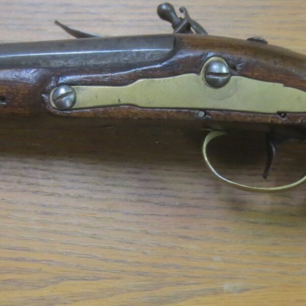 Revolutionary War era holster flintlock pistol, maker marked ... Revolutionary War era holster flintlock pistol, maker marked ...