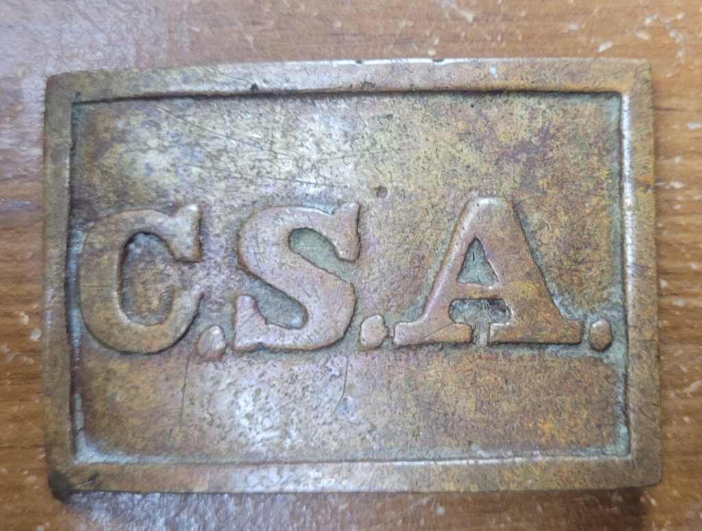 FINE Civil War Confederate CSA buckle, Richmond Armory style, possibly ...